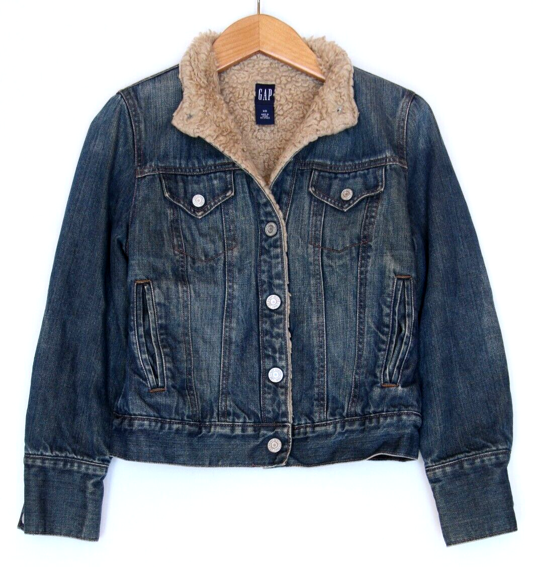 ASO Friends Rachel Green + Selena Gomez Gap Woman's XS Sherpa Denim ...