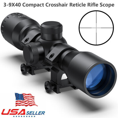 CVLIFE 3-9x40 Compact Rifle Scope Mil Dot Reticle Quick Aming Hunting ...