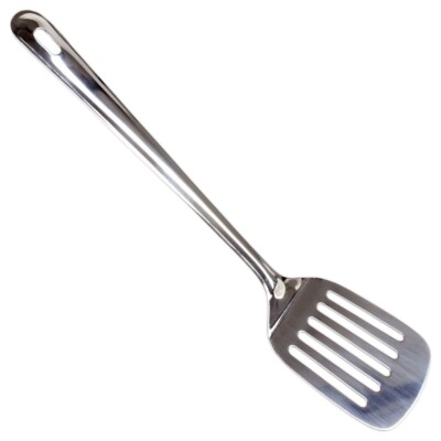 STAINLESS STEEL SLOTTED TURNER Spatula Burger Fish Slice Kitchen ...