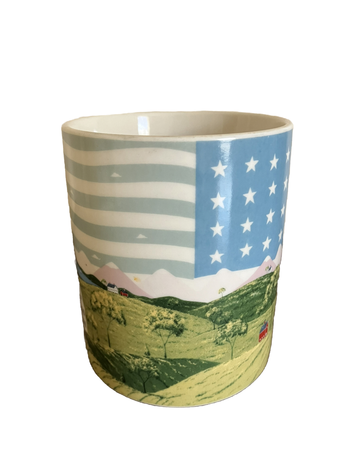 Warren Kimble Country Life Coffee Mug American Flag Farm Farmhouse ...