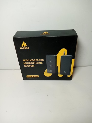 MAONO Wireless Microphone System Lavalier Lapel Mic System AU-WM800 ...