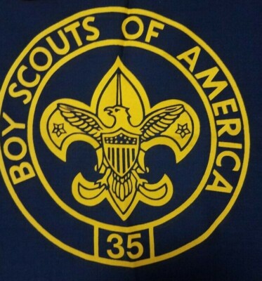 Boy Scout Troop Flag 35 Year Veteran Unit Attachment Vintage 2 per pack ...