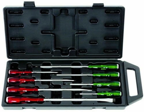 Sidchrome 8-PIECE THRU TANG SCREWDRIVER SET SCMT29110 Cellulose Acetate ...