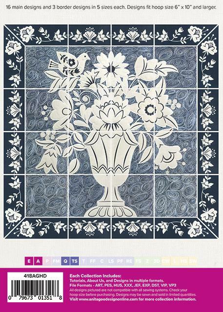 Fluid Motion Tile Scene Anita Goodesign Embroidery Machine Design CD ...