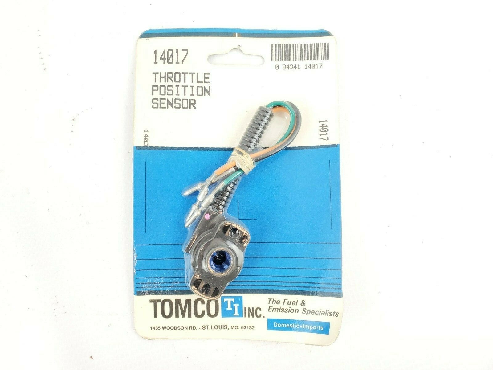 NOS Tomco Fuel Systems Throttle Position Sensor 14017 1984-1987 2.3L ...