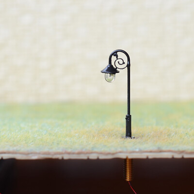 5 x N scale model railroad antique street light warm white LED lamp ...