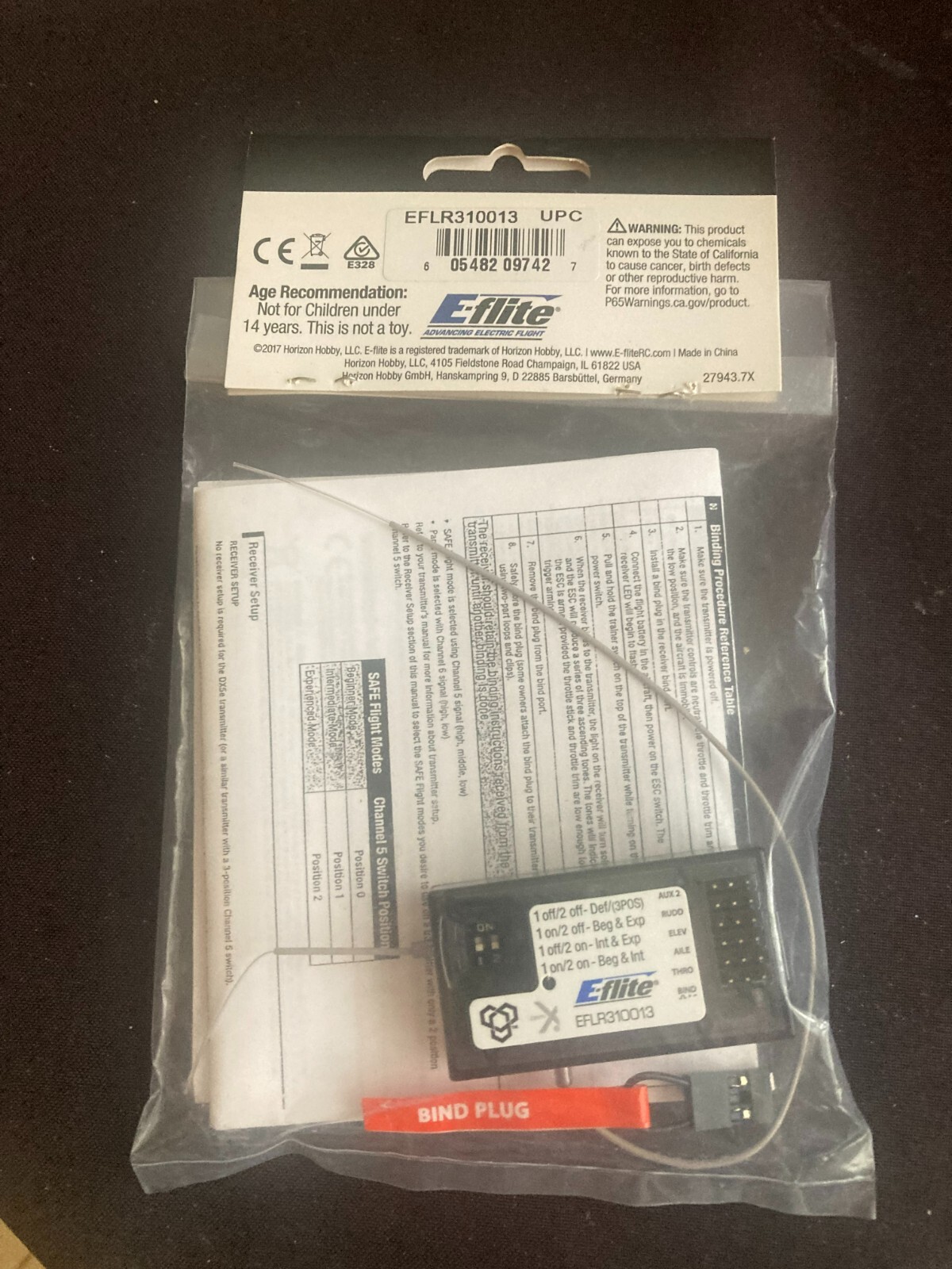 E-Flite EFLR310013 EFlite Apprentice S SAFE RX RC Airplane Receiver | eBay