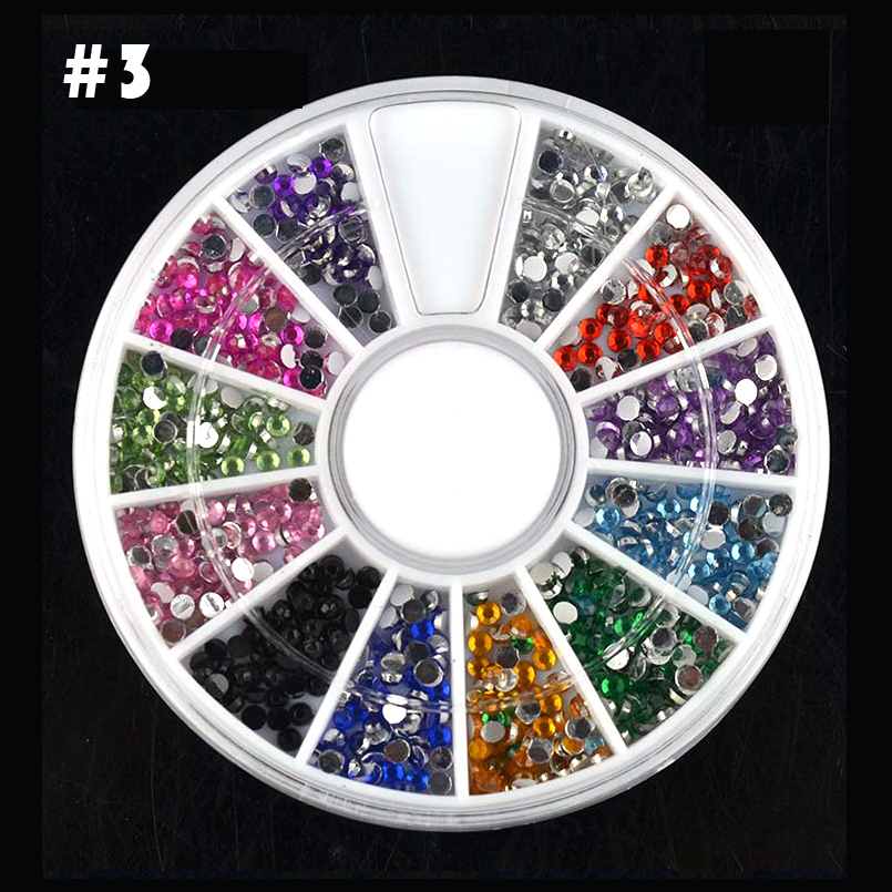3D New Hot Nail Art Rhinestones Glitters Acrylic Tips Decoration ...