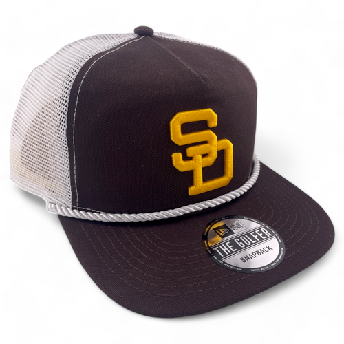 New Era San Diego Padres MLB The Golfer Golf A-Frame Snapback ...