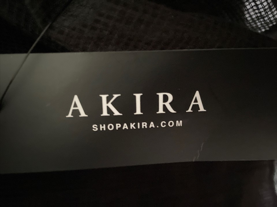 Akira Chicago Black Label Women Black Double Ruffle Sleeve Sz Large. | eBay
