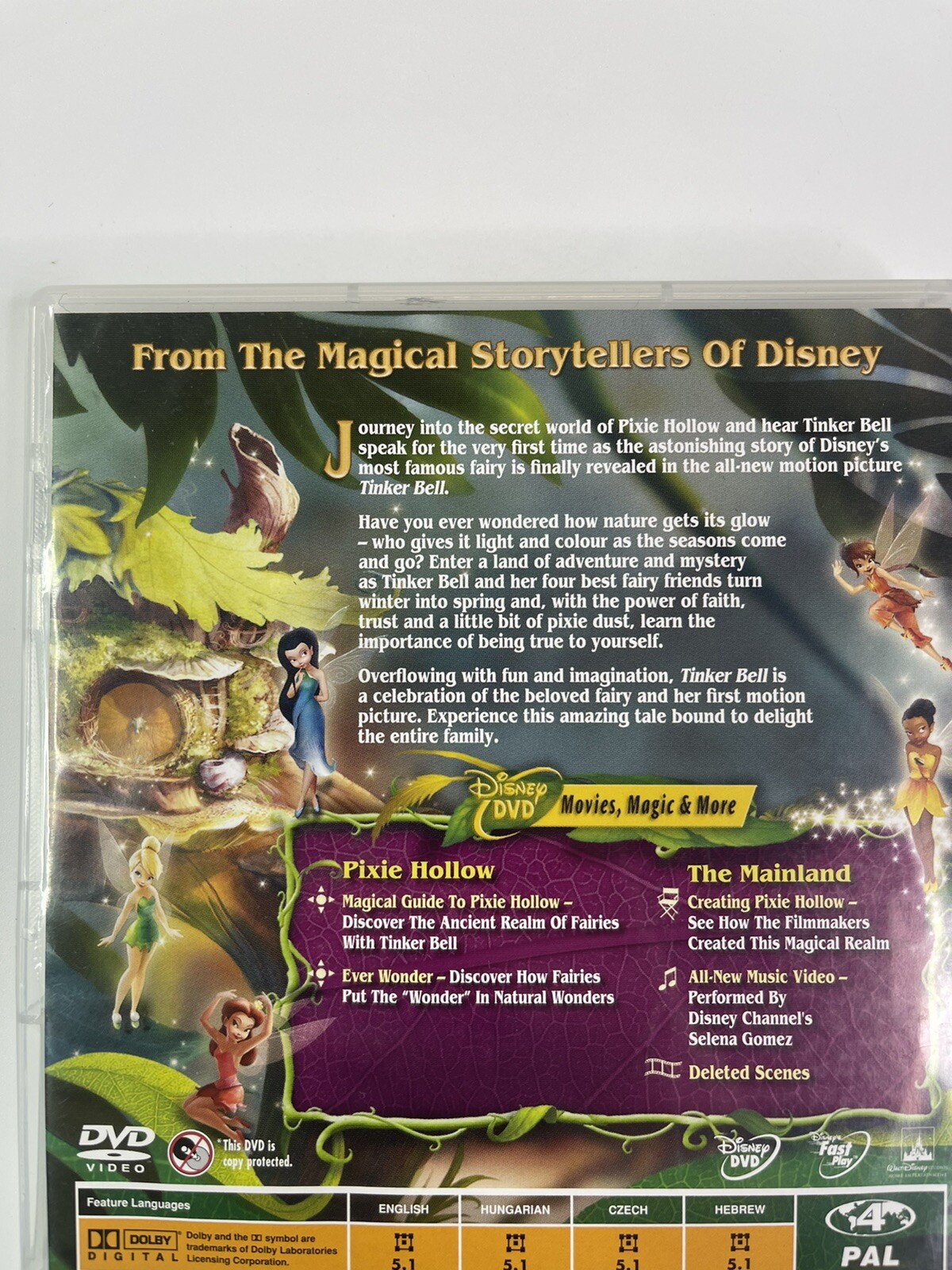 Tinker Bell 2008 DVD Movie Animated Family Film Walt Disney Collection ...