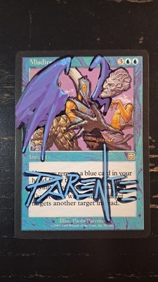 Mtg Magic Misdirection Mercadian Masques Altered Signed Shadow Rare | eBay