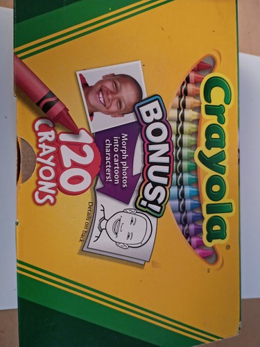Crayola 120 Crayons Box Bonus Story Studio Morph Photos Cartoon ...