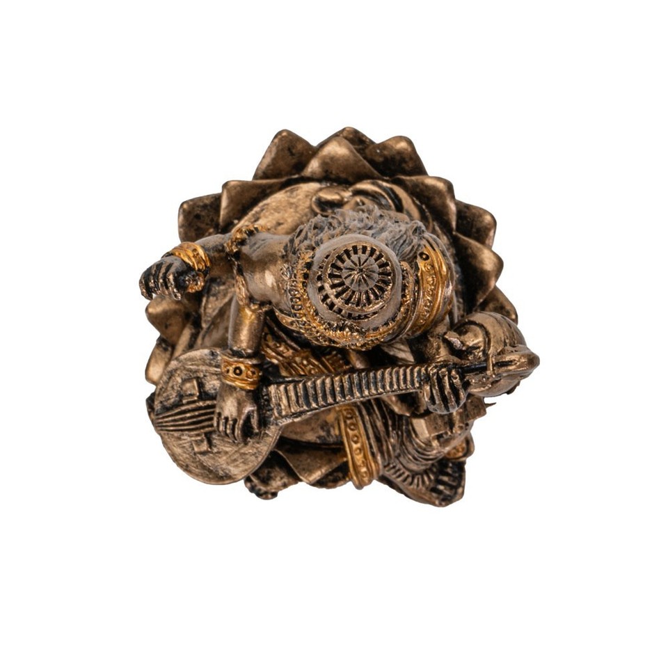 Saraswati Hindu God Miniature Hand Painted Cold Cast Resin Figurine | eBay