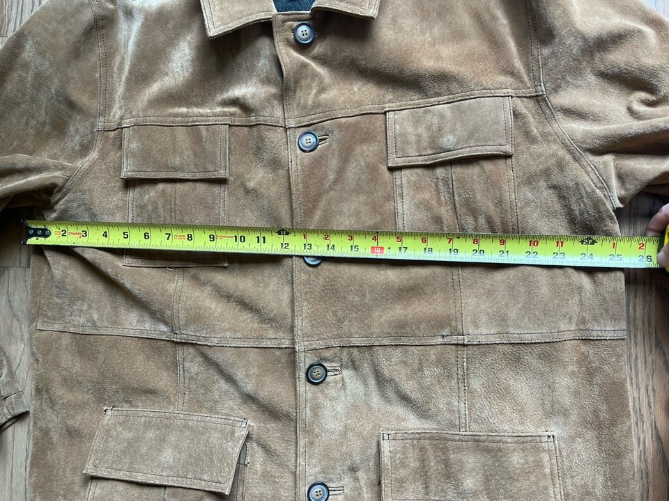 Vintage Wilsons Suede Leather Jacket Coat Lining Men's XL Button Down ...