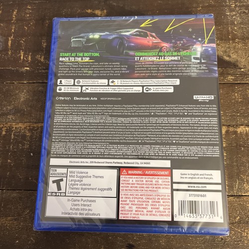 Need for Speed Unbound NFS PlayStation 5 PS5 Racing Video Game New ...