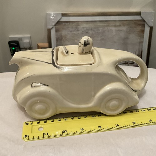 James Sadler Art Deco Cream Racing Car Teapot | eBay