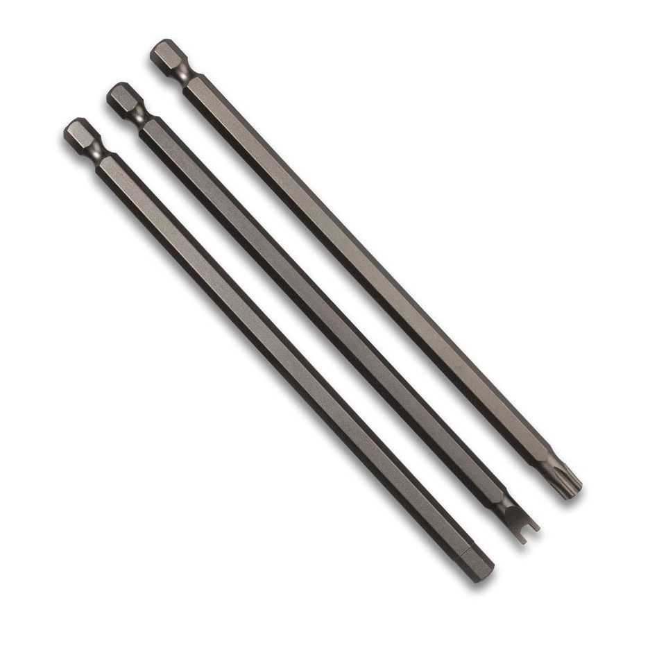 6" LONG HEX SECURITY BIT TOOL SET TORX TAMPER PROOF TORQUES TORQ PZ ...