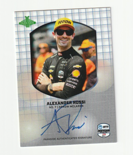 2025 ALEXANDER ROSSI signed SIGNATURE SERIES HERO INDY CAR PARKSIDE ...