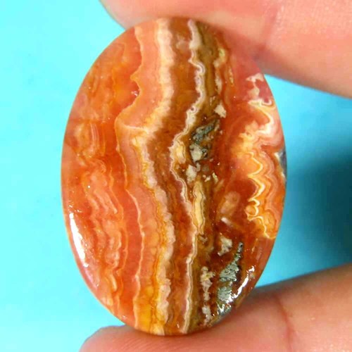 51.75Cts. 100%Natural Unique Red Pyrite Rhodochrosite Oval Cab ...