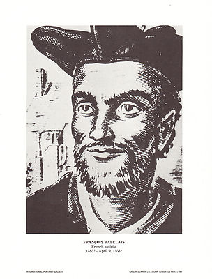 Francois Rabelais French Satirist IPG Portrait | eBay
