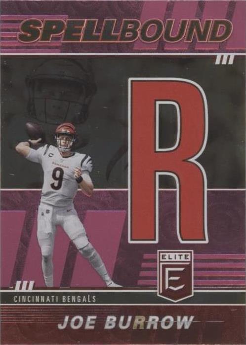 2022 Panini Donruss Elite - Spellbound Joe Burrow #SB-JB3 Pink Letter R ...