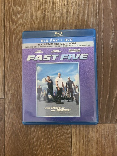 Fast Five (Blu-ray/DVD, 2011, 2-Disc Set, Rated/Unrated Includes ...