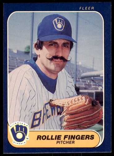 1986 Fleer Rollie Fingers . Milwaukee Brewers. #486 | eBay