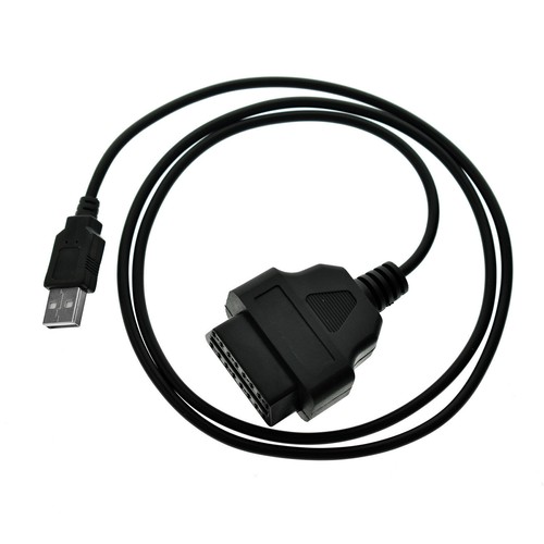 16Pin OBD2 To USB Port Charger Adapter Cable Connector Diagnostic Tool ...