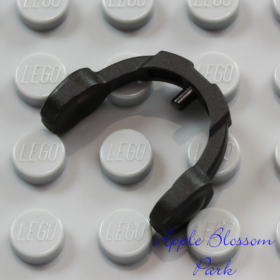 NEW Lego Minifig BLACK HEADPHONES - Friends Hair Hat Head Gear Music ...