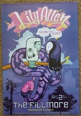 Lily Allen Poster Fillmore The Bird And The Bee 2007 | eBay