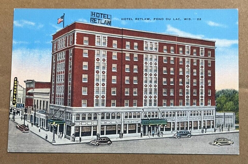 VINTAGE POSTCARD UNUSED - HOTEL RETLAW, FOND DU LAC, WISCONSIN | eBay