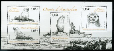 FSAT / TAAF 2021 SOUVENIR SHEET SEALS (OTARIE D'AMSTERDAM) (2101016) | eBay