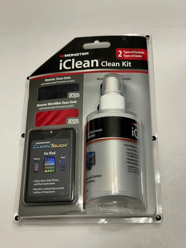 Monster iClean Clean Kit for Screens - Alcohol & Ammonia-Free - New in ...