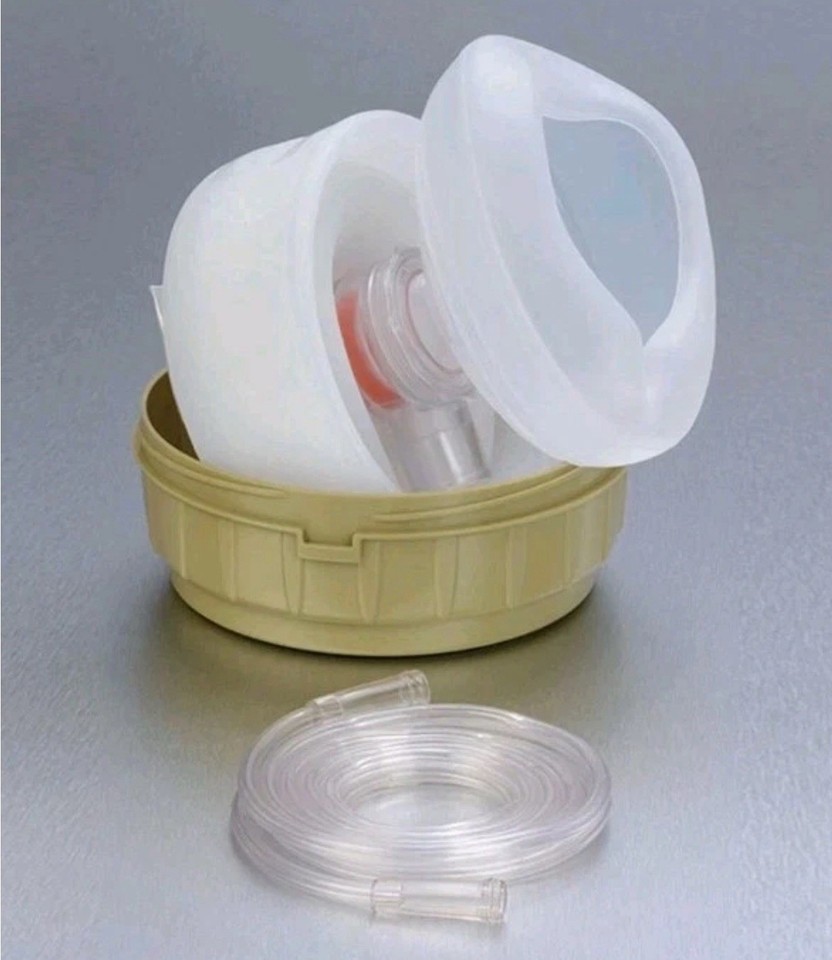 Pocket BVM Bag Valve Mask Resuscitator CPR O2 Tubing Oxygen Ambu IFAK ...