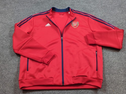 Arsenal FC Jacket Mens 2XL Red Full Zip Adidas Track DNA Soccer | eBay