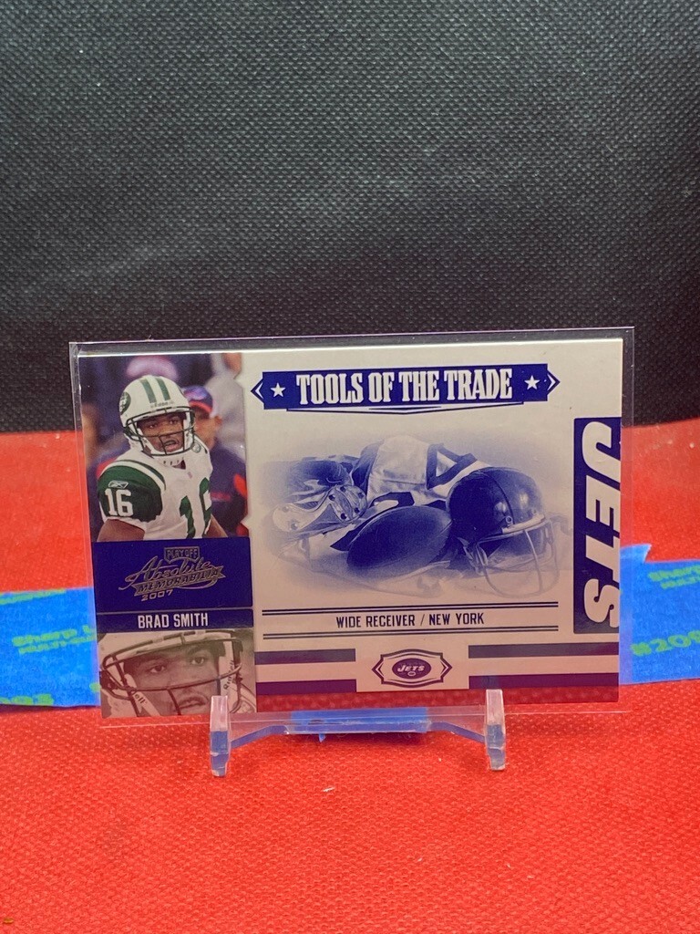 2007 Absolute Blue Spectrum Tool of the Trade #16 Brad Smith 58/75 NFL ...