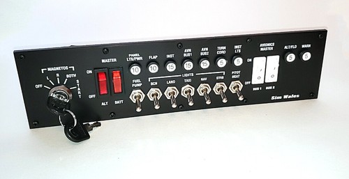 Cessna 172 Style Main Switch Panel for Flight Simulation - Brand New | eBay