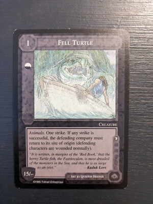 Fell Turtle , Rare - MECCG Middle Earth CCG The Wizards (limited) - NM ...