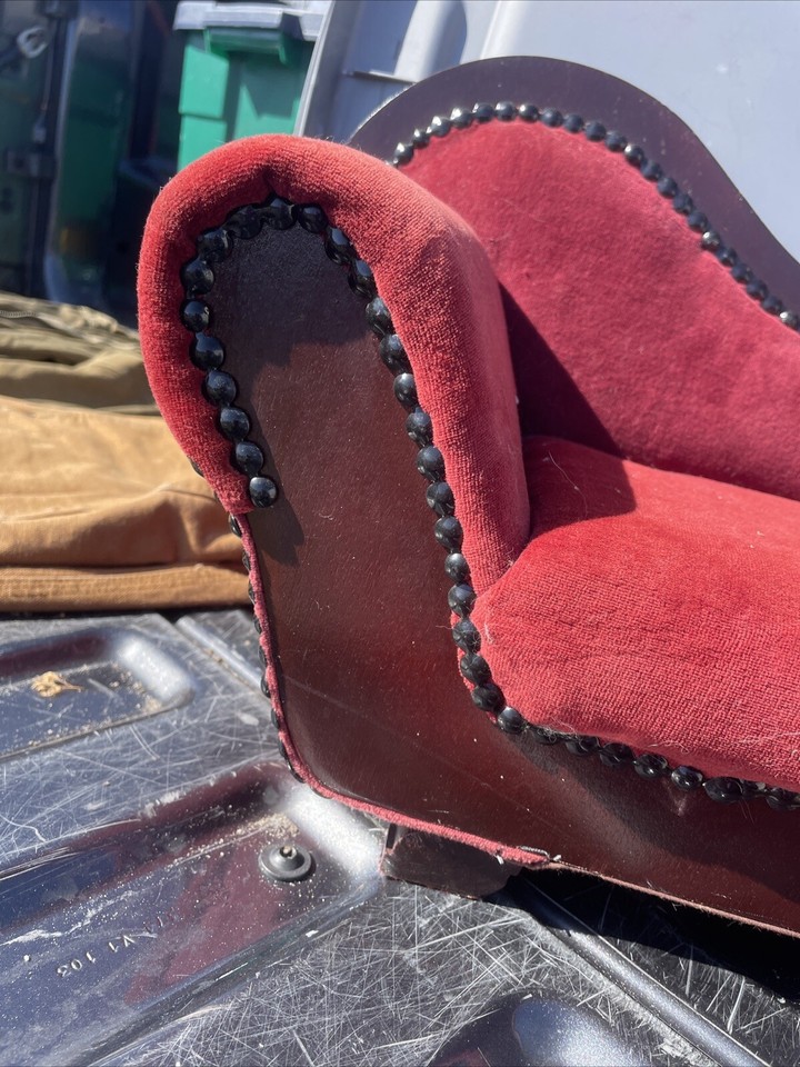 Victorian Salesman Sample Miniature Doll Size Chaise Lounge Fainting ...