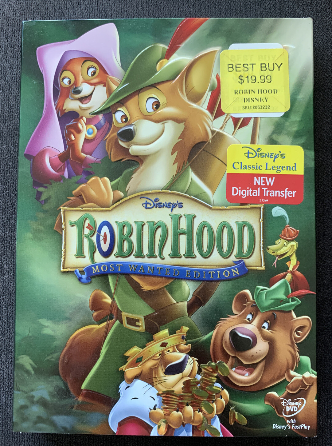 Disneys Robin Hood DVD Most Wanted Edition Classic Legend Rare Brand ...
