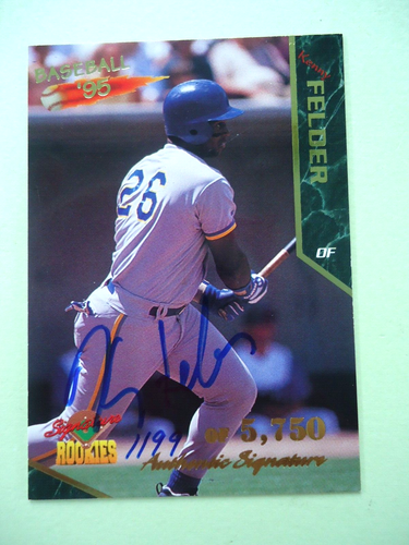 Kenny Felder - 1995 Signature RC's Autographed Baseball card -Stockton ...