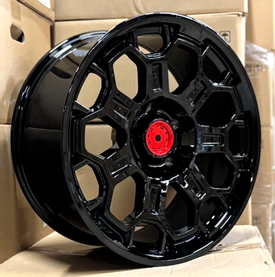 4pcs Brand New 18" Gloss Black Rims Fit Toyota Tundra 18x9 5x150 ET12 ...
