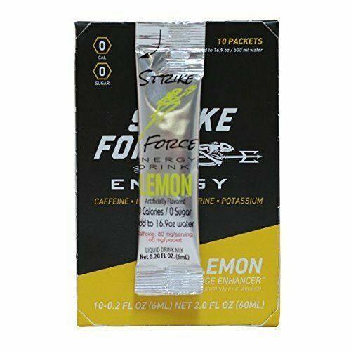 Strike Force Energy - 10 Ct Boxes Lemon Liquid Drink Mix Portable ...