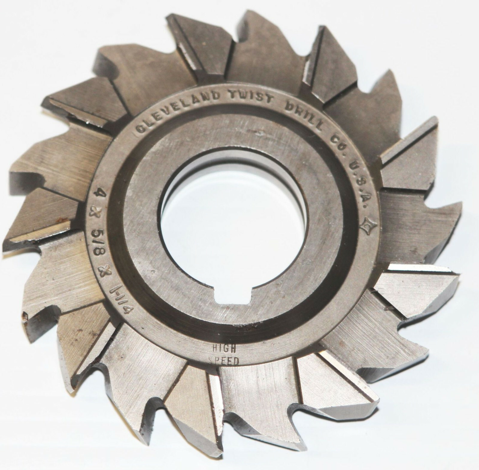 Cleveland Twist Staggered Milling Cutter 4" x 5/8" x 1 1/4" Bore High ...