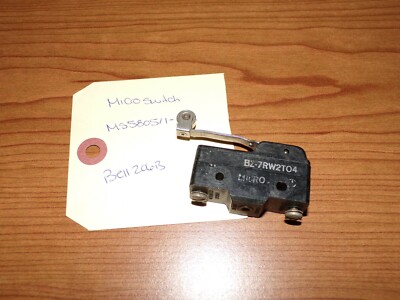 Bell 206 Helicopter Micro Switch M8805/1-056 BZ-7RW2T04 | eBay