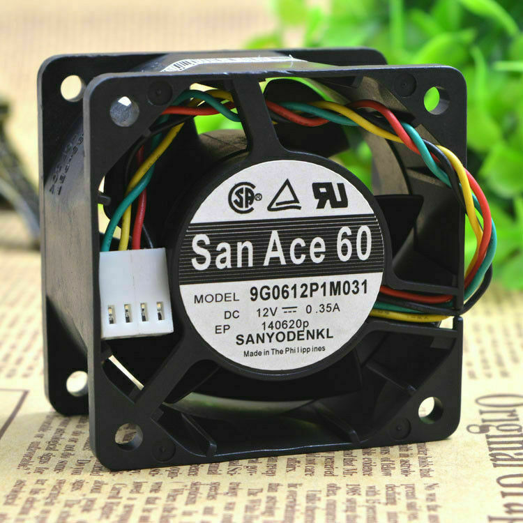 Sanyo 6038 6cm Double ball bearing mute fan 12V 0.35A 9G0612P1M031 #FAN ...