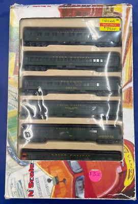 6pc CON-COR N Scale Car Heavyweight Passenger Car Set Union Pacific ...