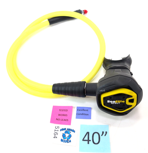 Sea Elite Scout Kompakt Octo/Octopus 2nd Stage Regler 40 " Geflochtener ...