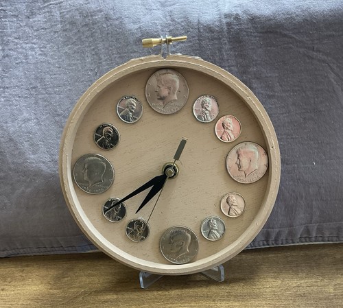 Home Made Coin Clock | eBay